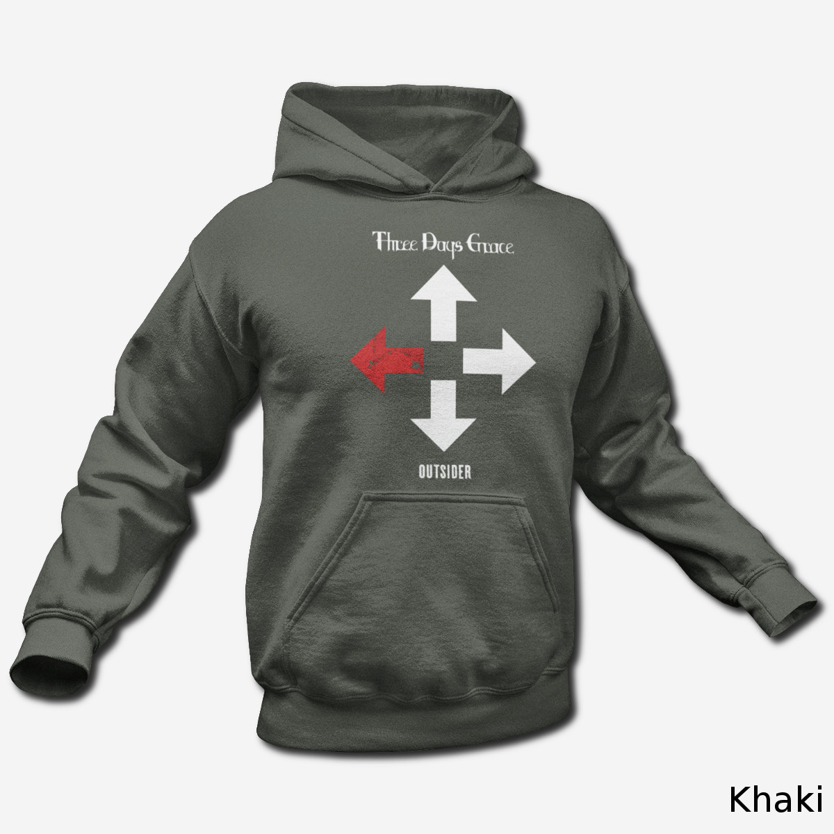 Three Days Grace Outsider Hoodie, Three Days Grace Hooded Sweatshirt ...