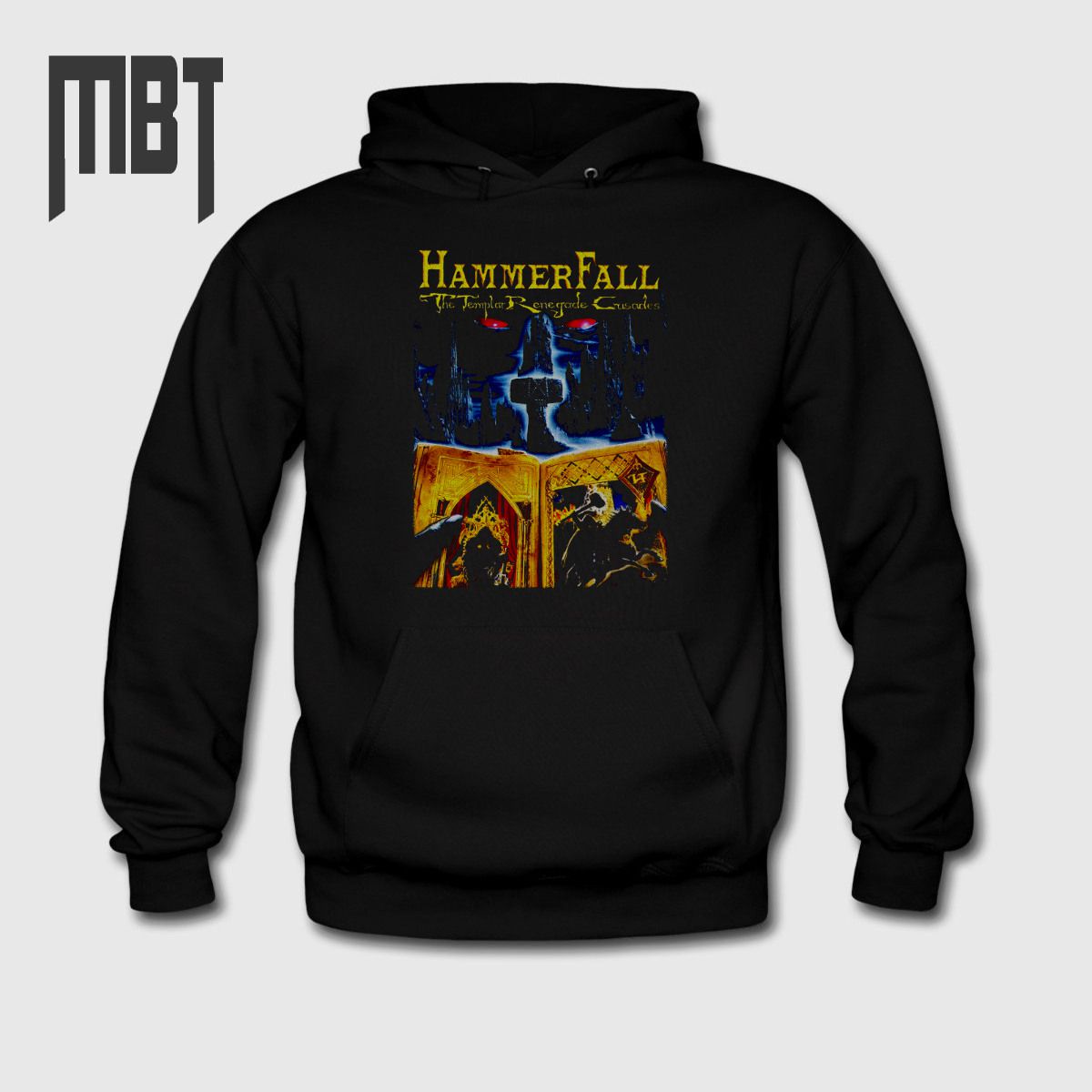 HammerFall Band Hoodie, HammerFall The Templar Renegade Crusades Cover ...