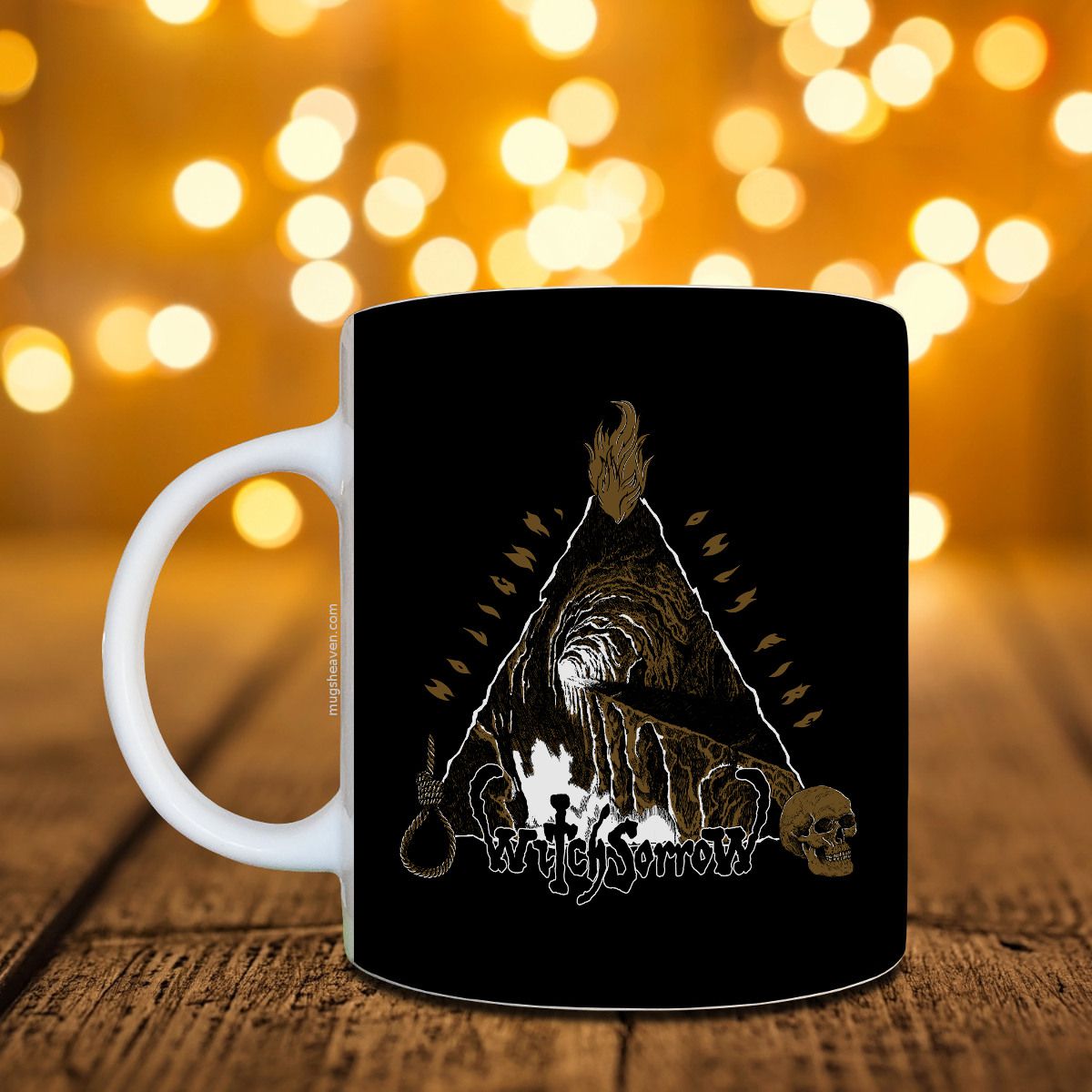 Witchsorrow Band Mug, Witchsorrow No Light Only Fire Cover Coffee Mug ...