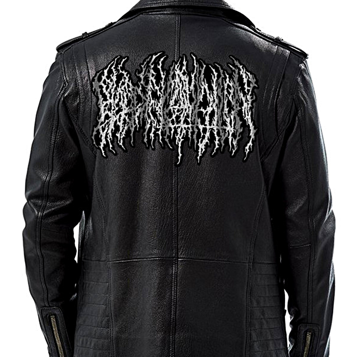 Blood Incantation Logo Patched Geniune Leather Jacket, Death Metal ...