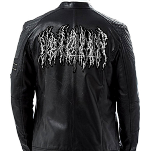 Blood Incantation Logo Patched Geniune Leather Jacket, Death Metal ...