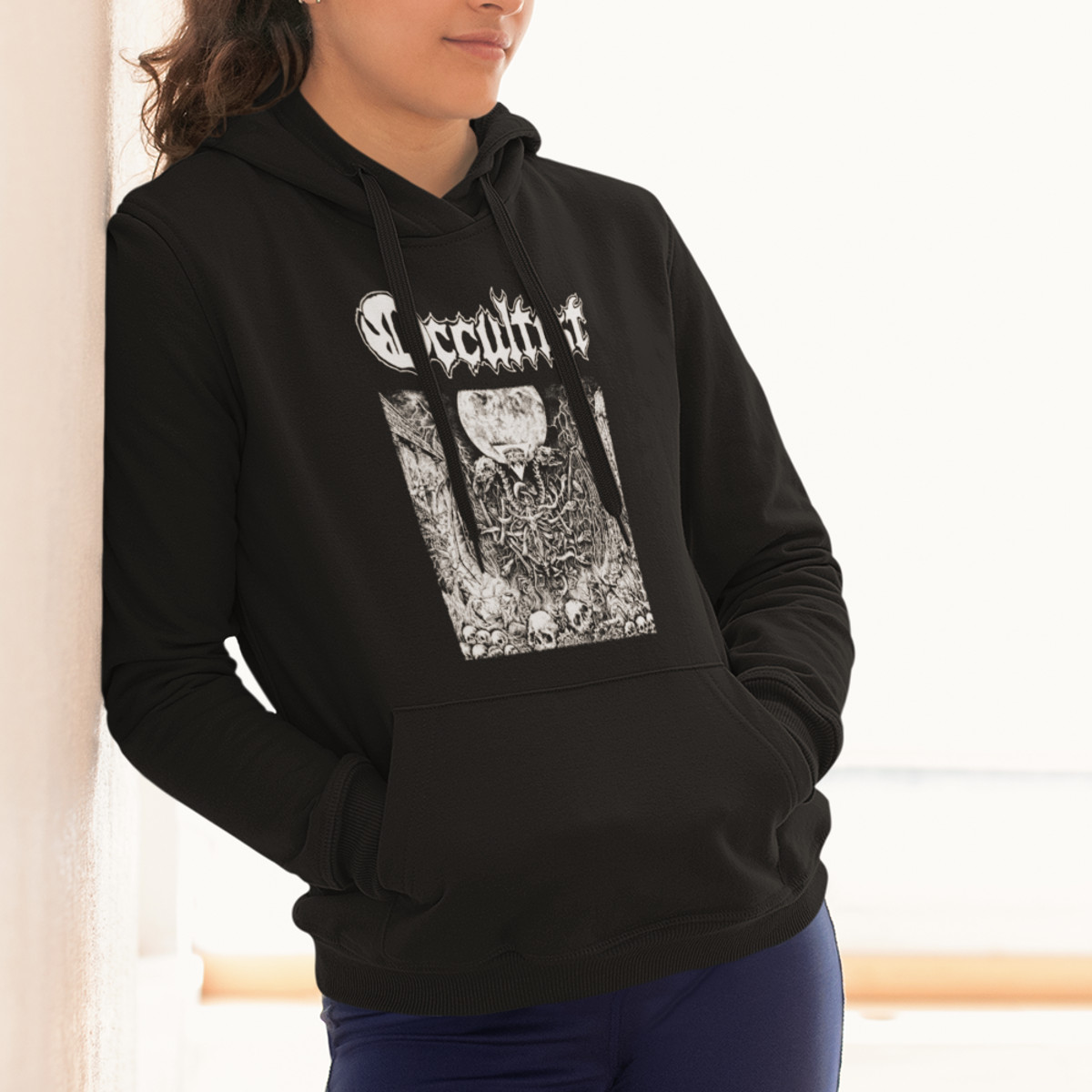 Occultist Hoodie, Occultist Death Sigils Hooded Sweatshirt, Thrash ...