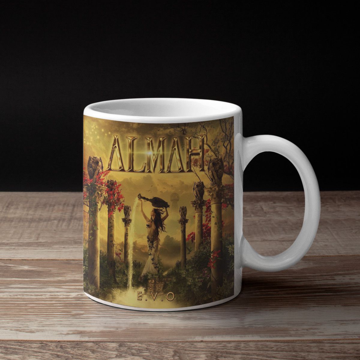 Almah Band Coffee Mug, Almah E.V.O Artwork Mug – Metal Merch T-Shirts ...