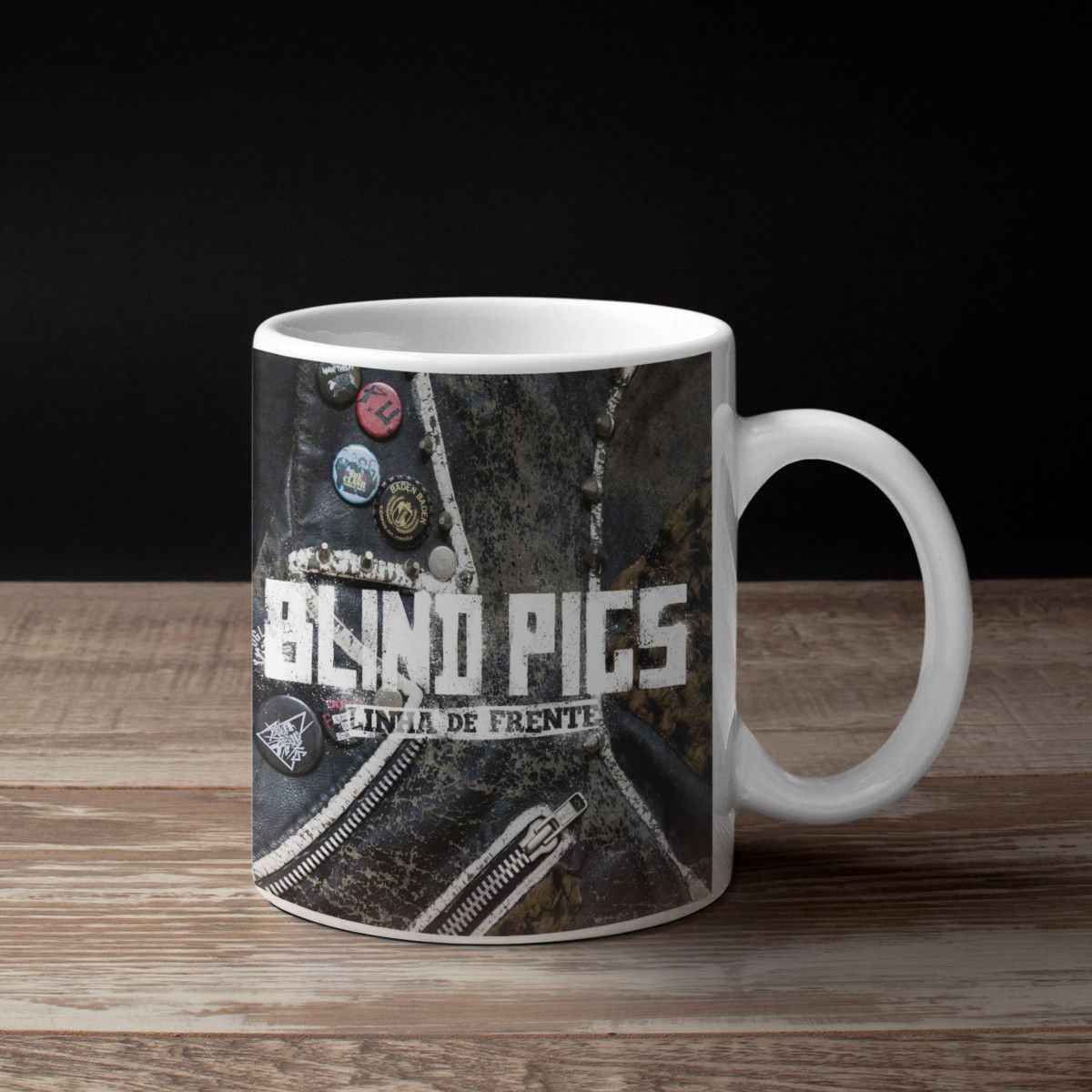Blind Pigs Band Coffee Mug, Blind Pigs Linha De Frente Artwork Mug ...