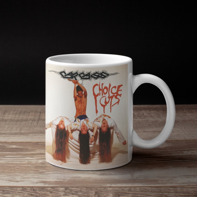 Carcass Band Coffee Mug, Carcass Choice Cuts Artwork Mug – Metal Merch ...