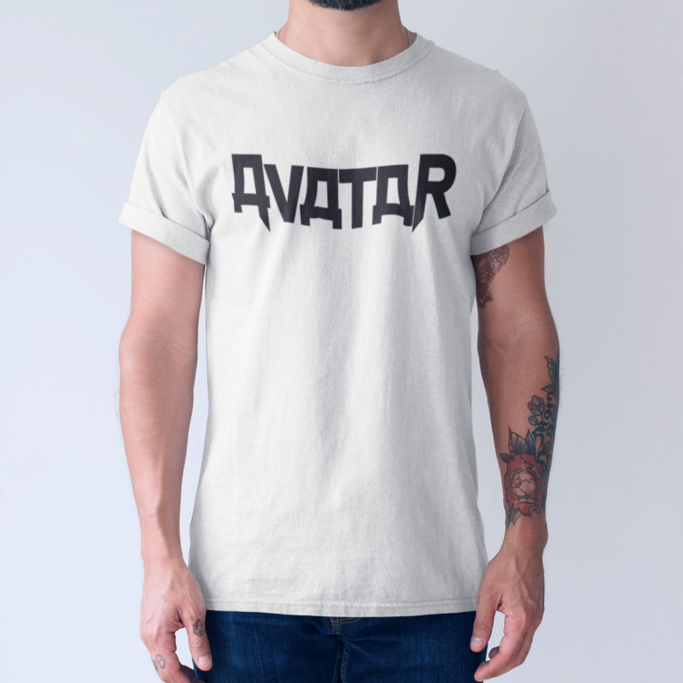 Avatar Band T-Shirt, Avatar Logo White Tee Shirt, Melodic Death Metal ...