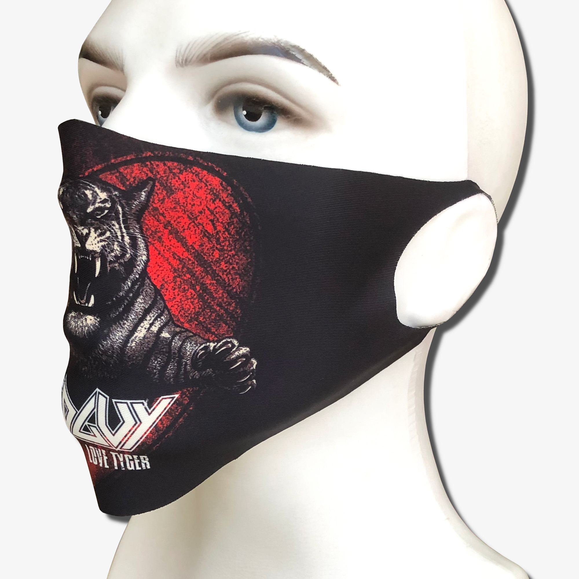 Edguy Face Mask, Edguy Love Tiger Face Mask – Metal Merch T-Shirts ...