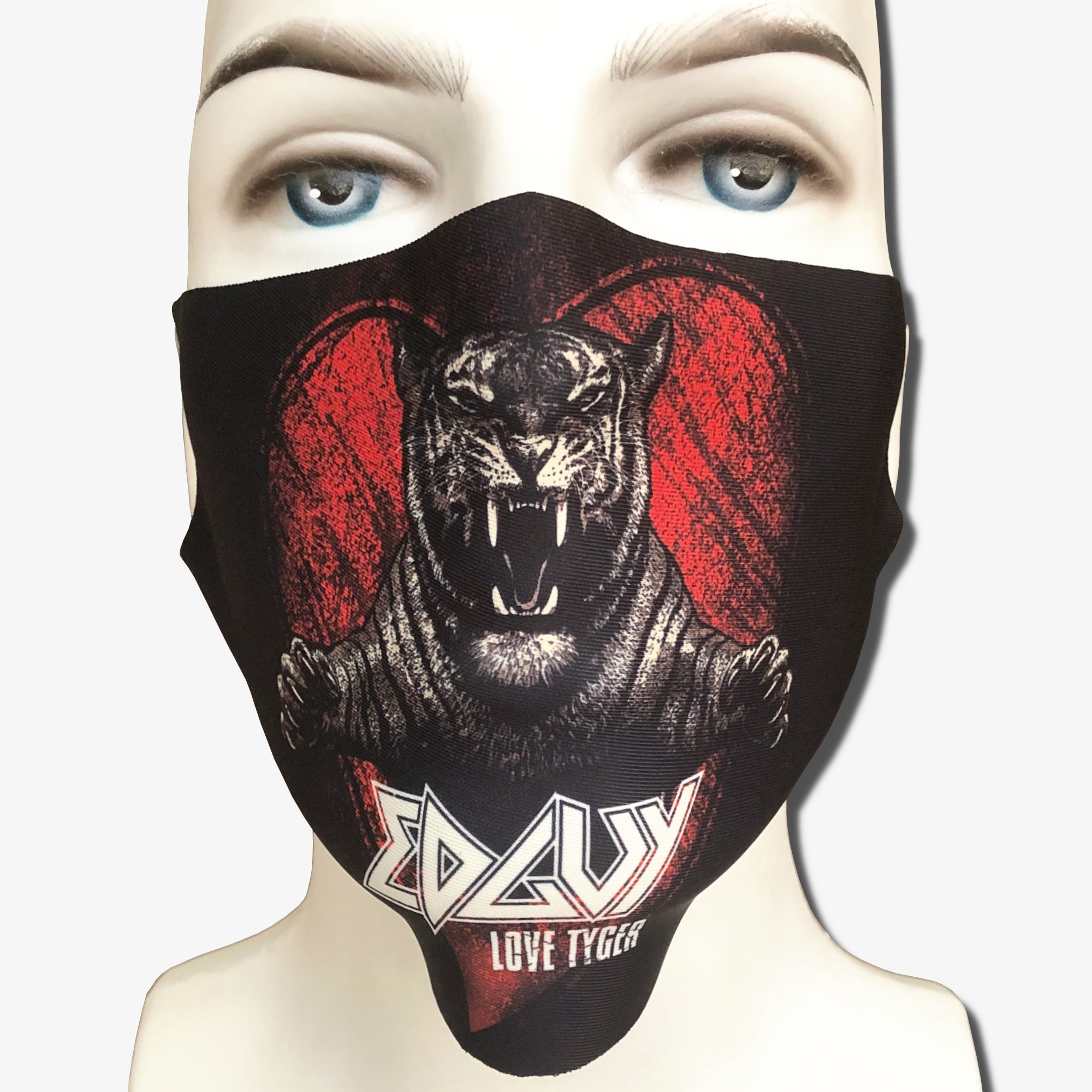 Edguy Face Mask, Edguy Love Tiger Face Mask – Metal Merch T-Shirts ...