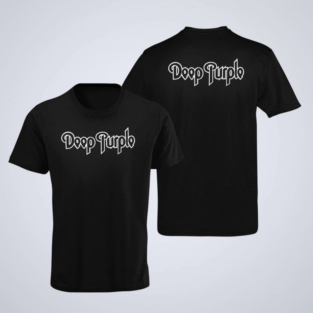 Deep Purple T-Shirt, Deep Purple Logo White T-Shirt, Hard Rock ...