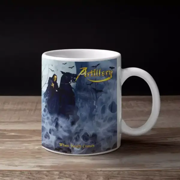 Artillery Band Coffee Mug, Artillery When Death Comes Cover Artwork Mug ...