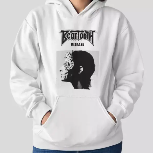 Beartooth Hoodie, Beartooth Disease Hooded Sweatshirt, Metalcore Merch ...